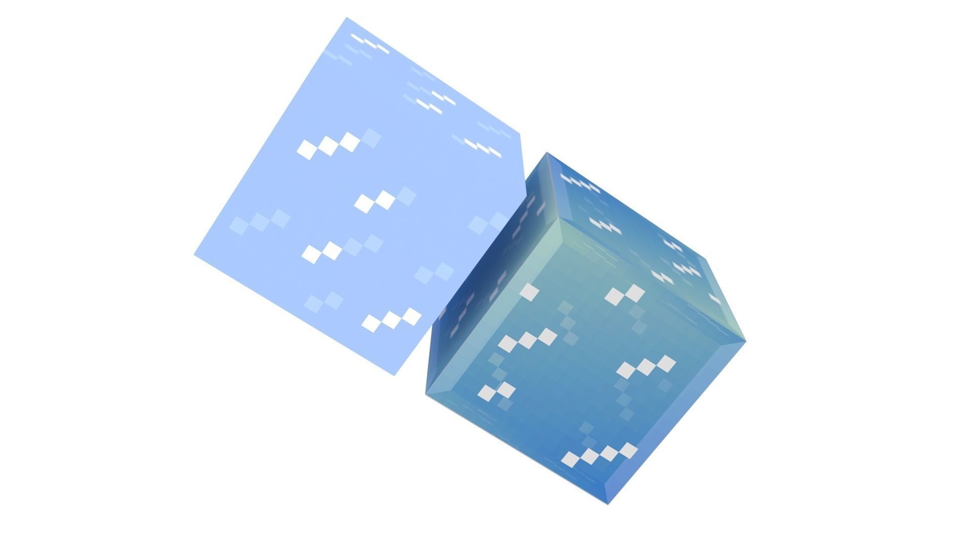 Minecraft Ice Blocks 3D model | CGTrader