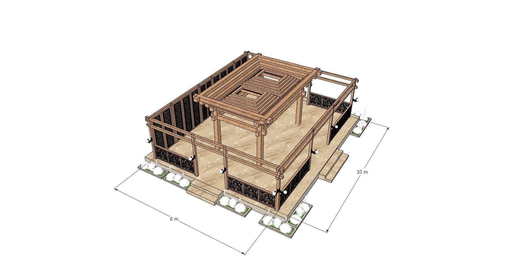 Joglo Javanese Traditional Wood House Design 3D model | CGTrader