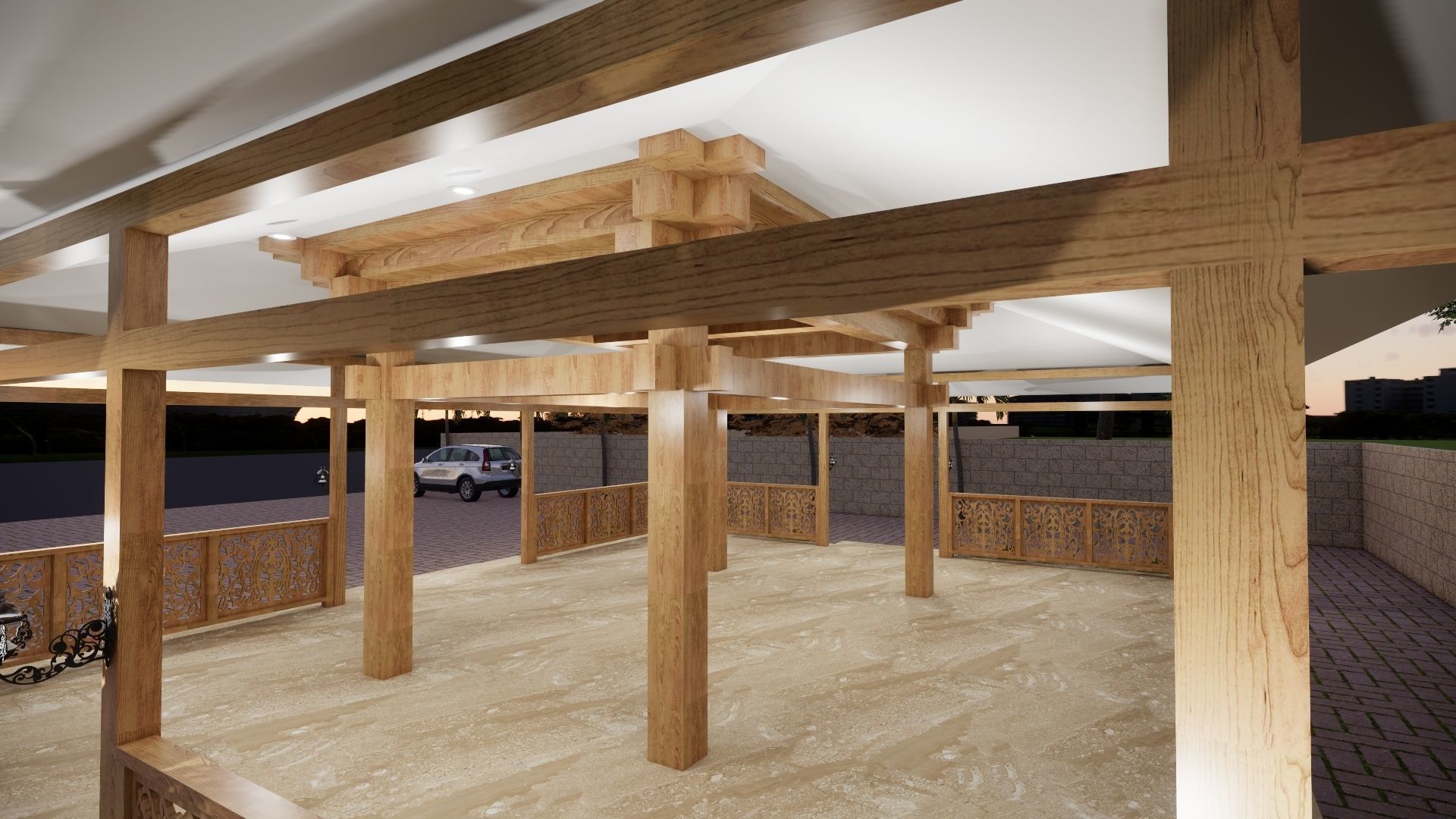Joglo Javanese Traditional Wood House Design 3D model | CGTrader