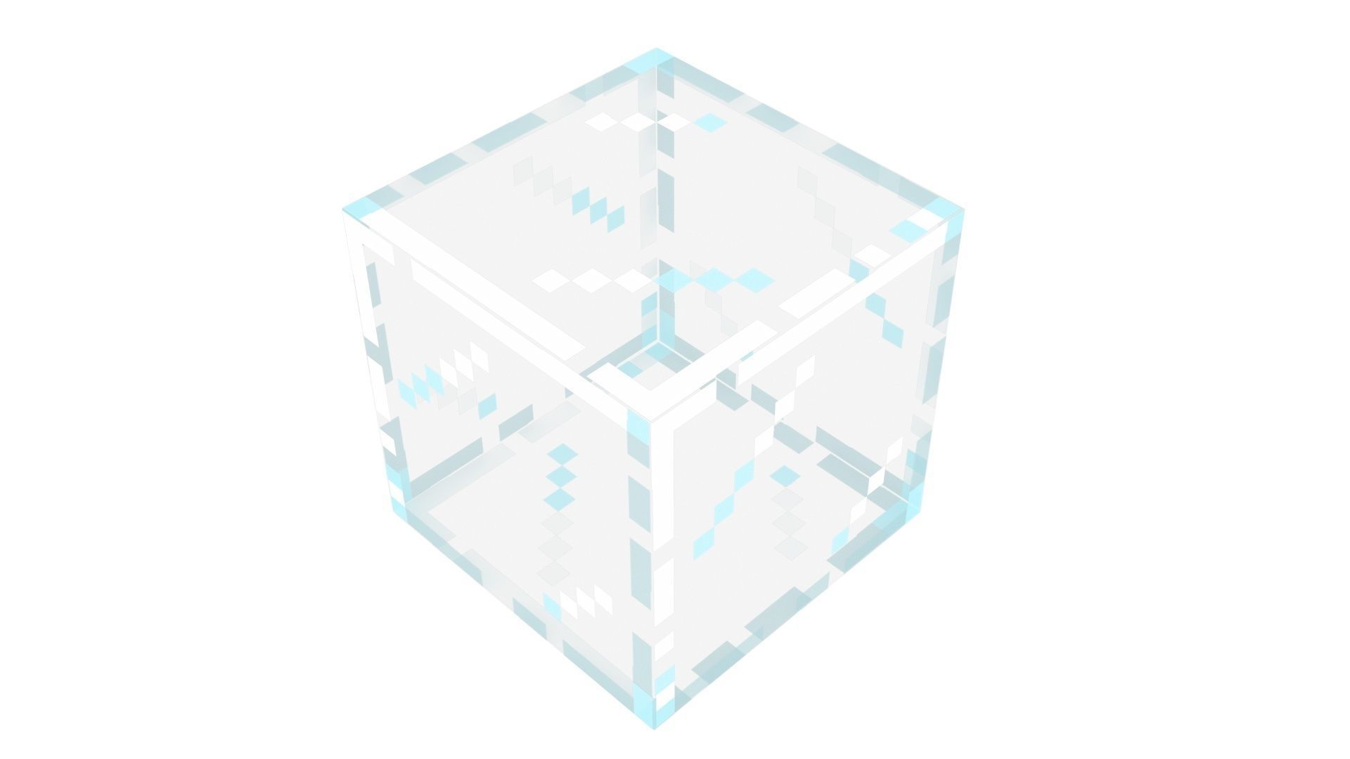Minecraft Glass Block 3D model | CGTrader