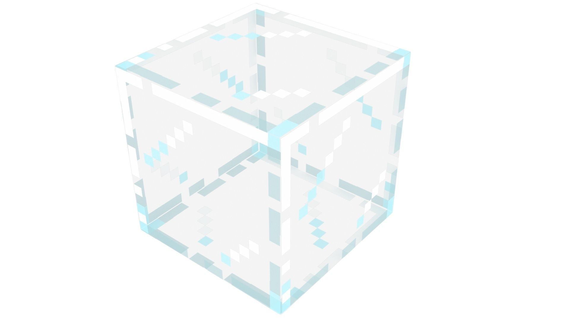 Minecraft Glass Block 3D model | CGTrader