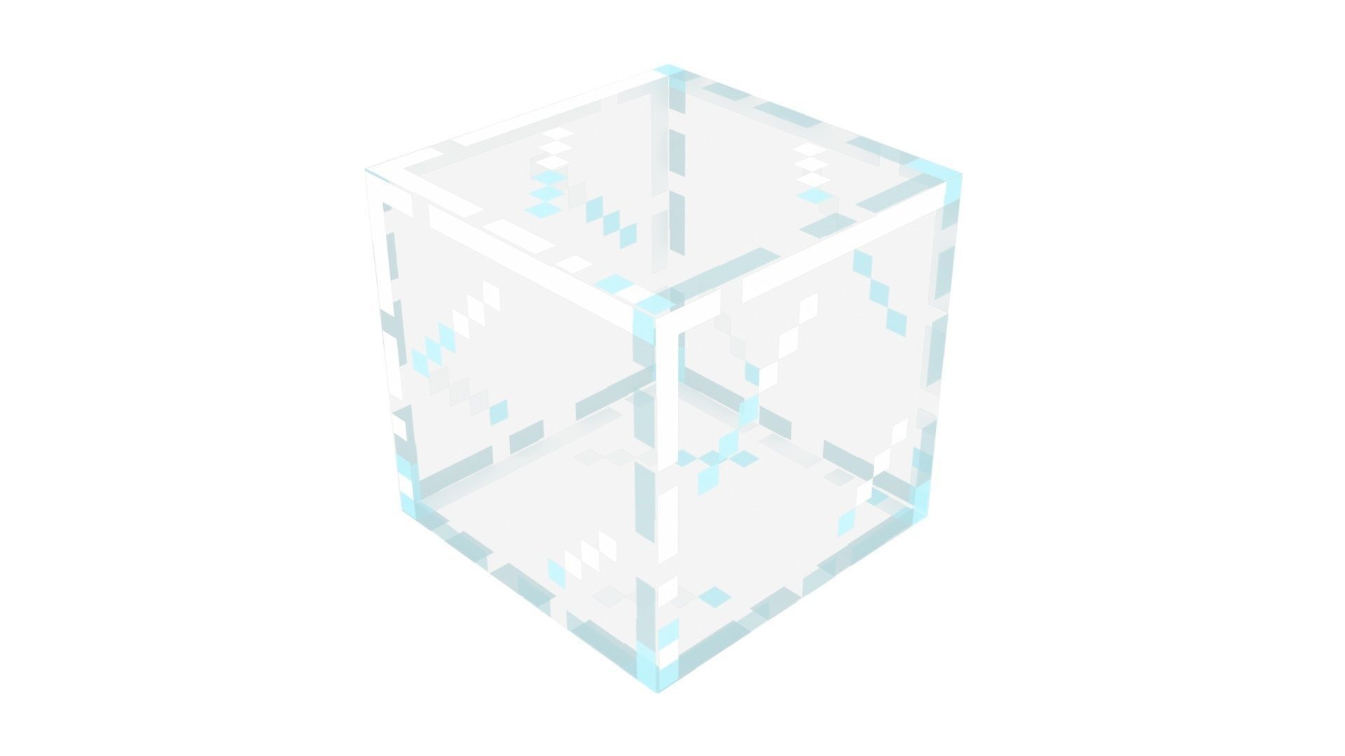 Minecraft Glass Block 3D model | CGTrader