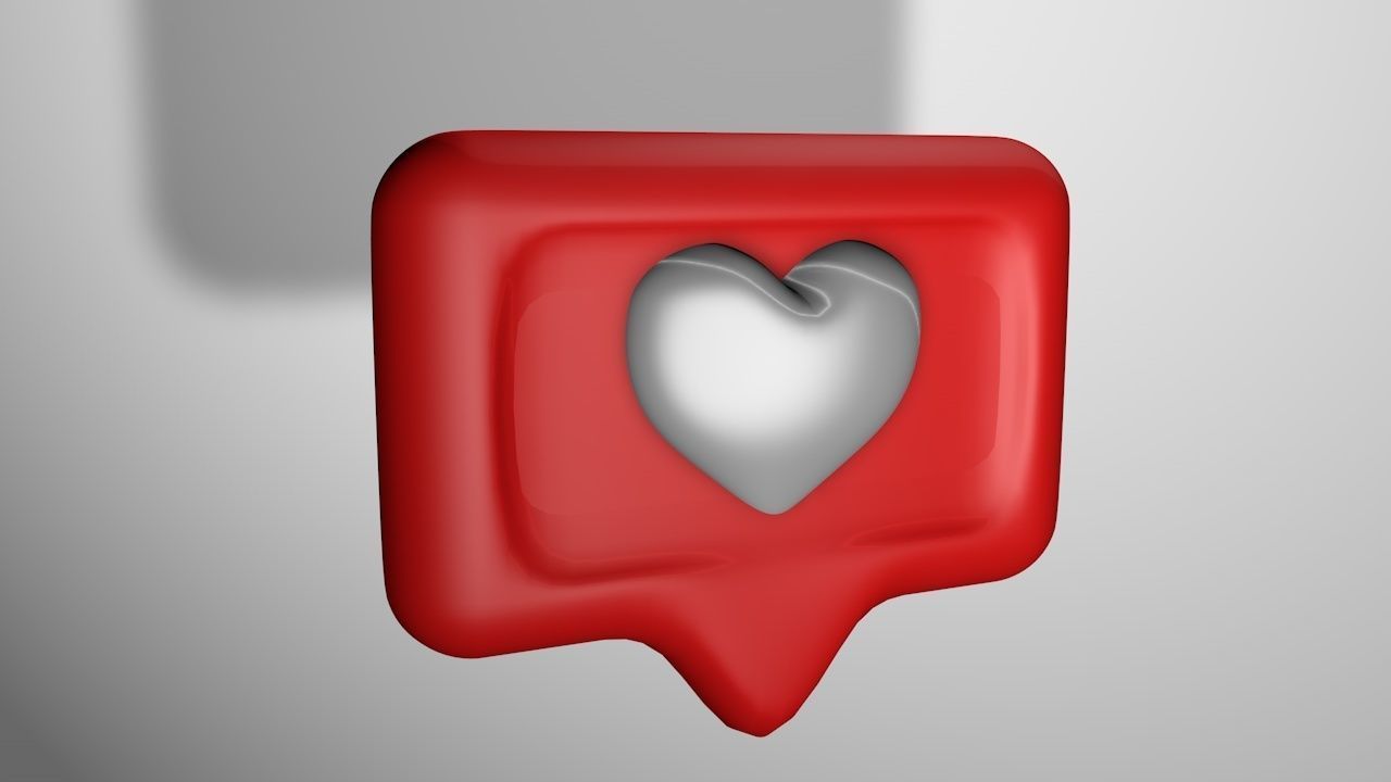 Like in instagram 3D model | CGTrader