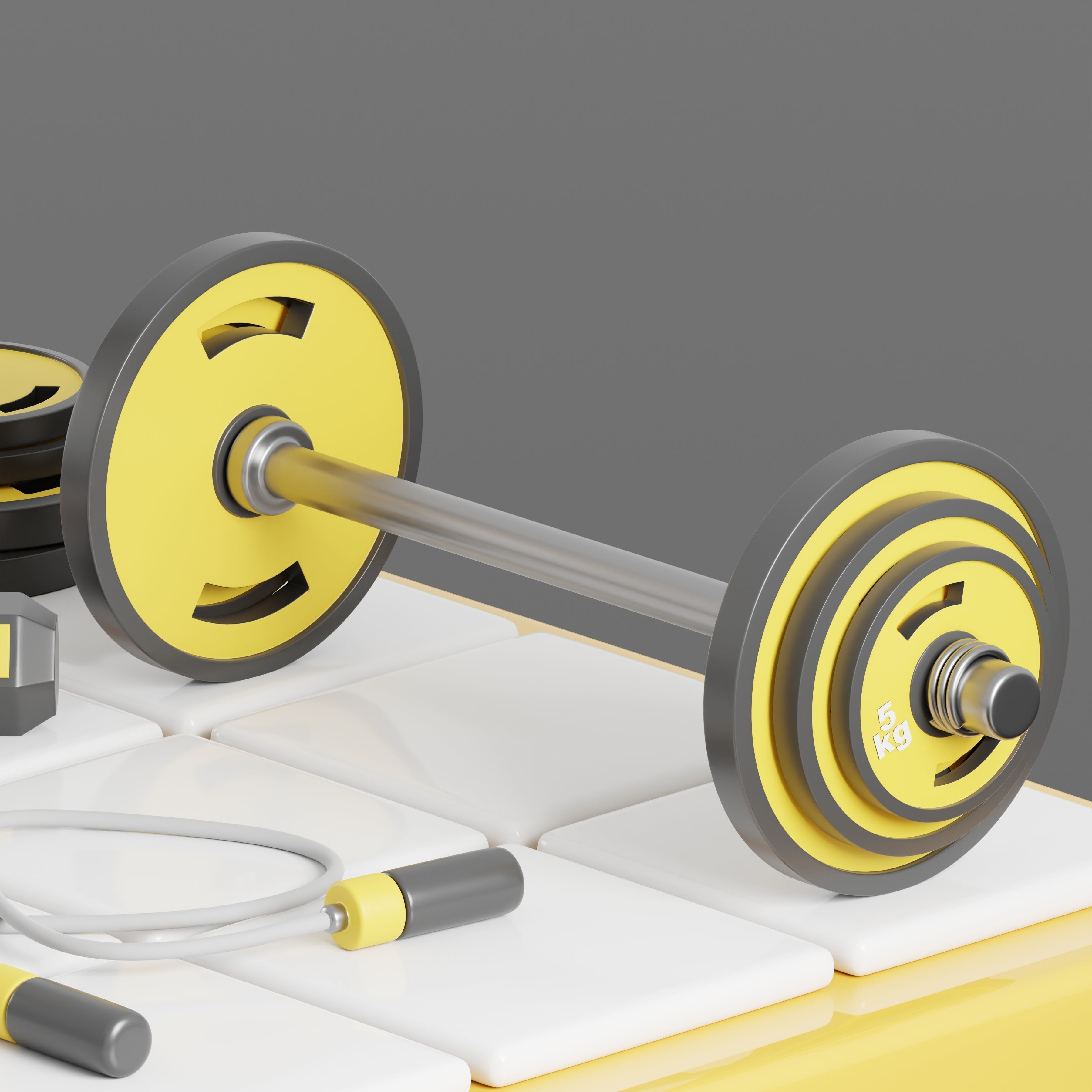 Gym isometric 3D model | CGTrader