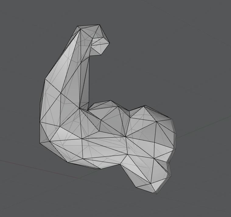 Low Poly Arm free 3D model 3D printable | CGTrader