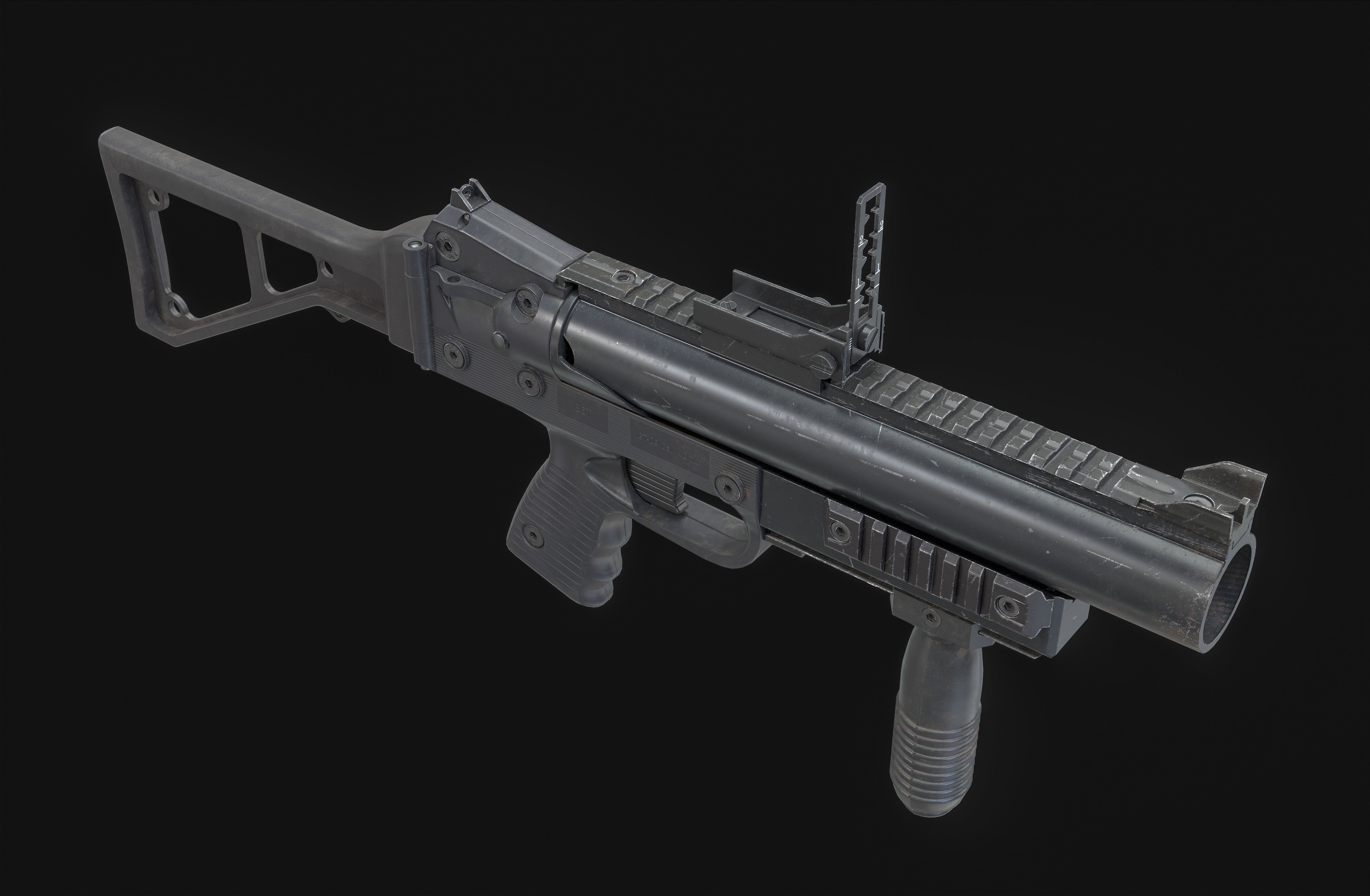 3D model Grenade Launcher VR / AR / low-poly | CGTrader