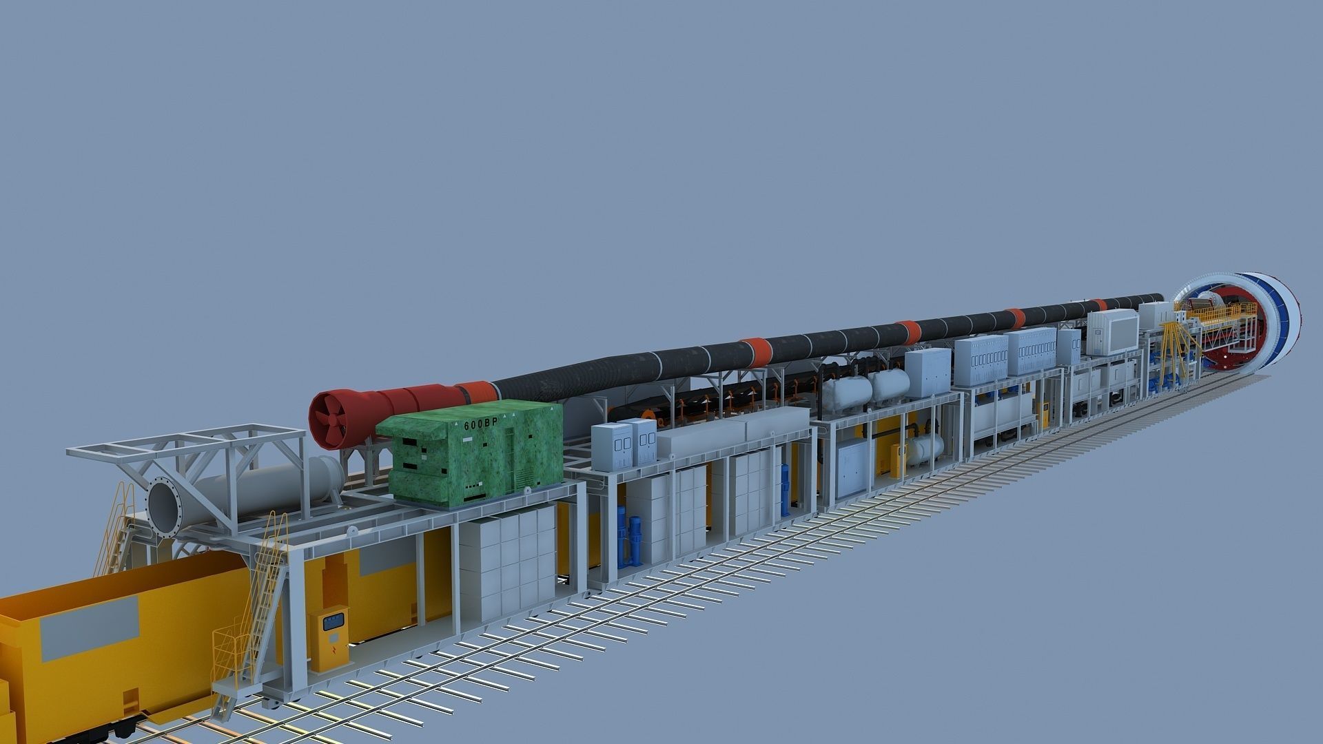 Tunnel boring machine 3D model | CGTrader