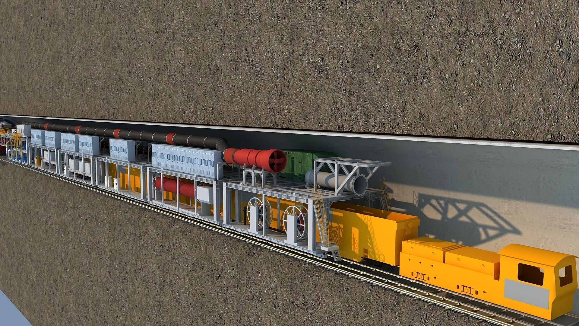 Tunnel boring machine 3D model | CGTrader