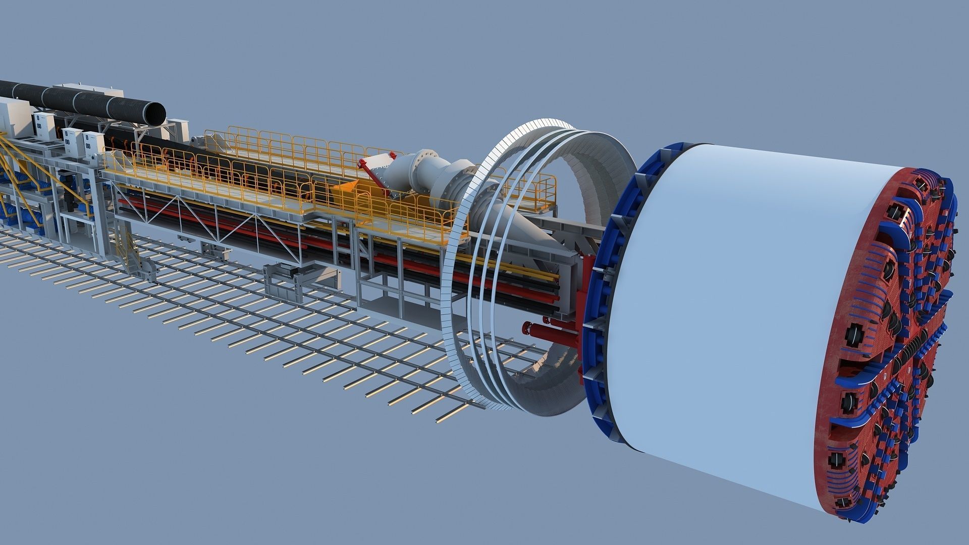 Tunnel boring machine 3D model | CGTrader