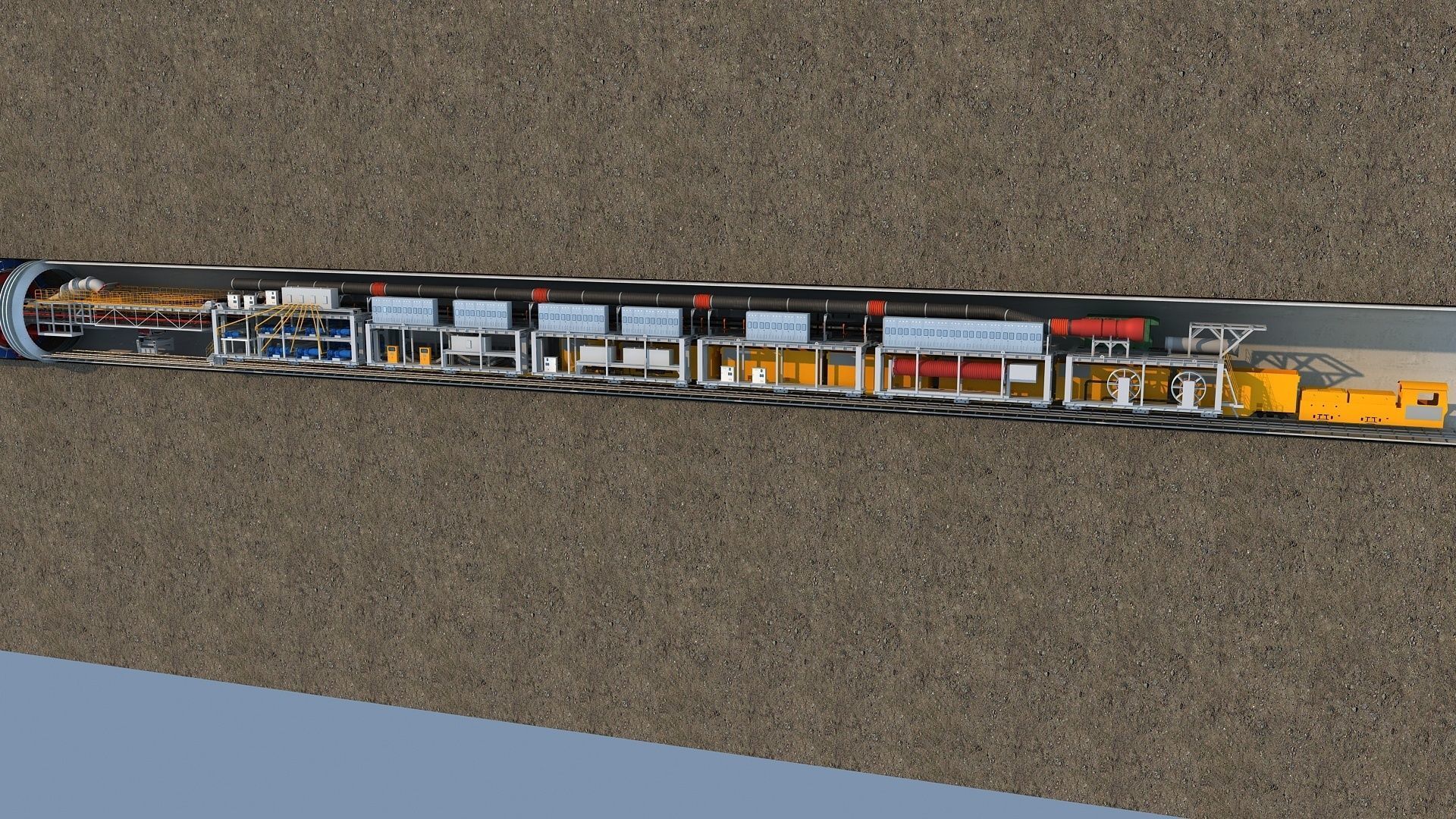 Tunnel boring machine 3D model | CGTrader