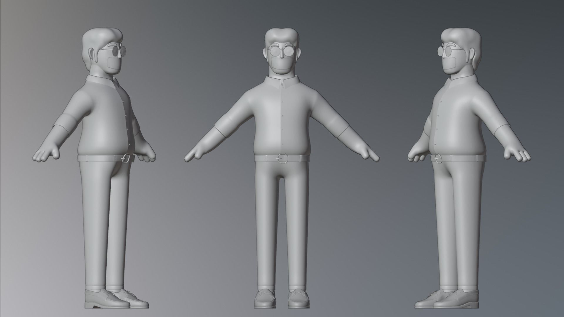 3D model Minimal People Man Character 1004 VR / AR / low-poly | CGTrader