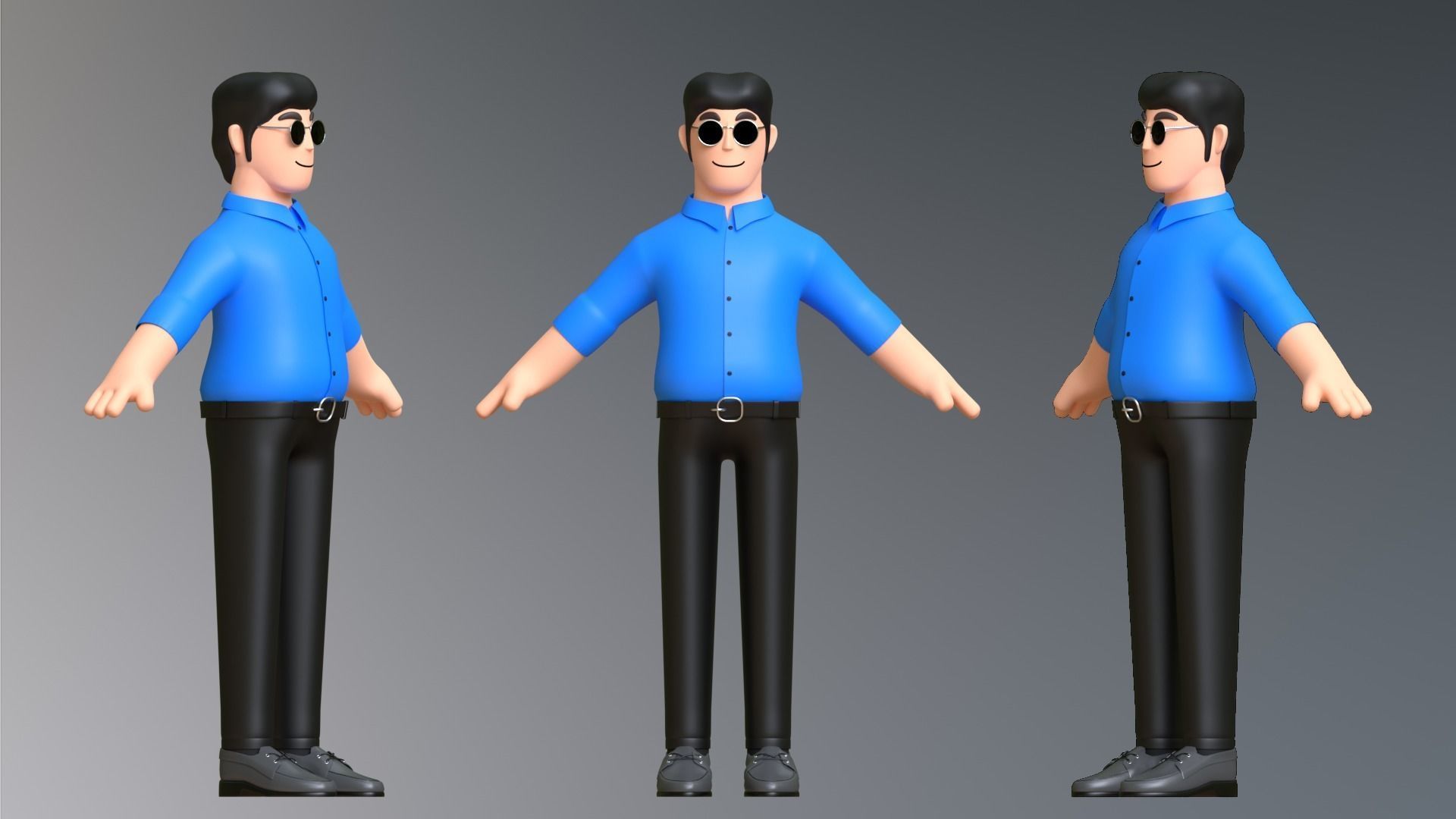 3D model Minimal People Man Character 1004 VR / AR / low-poly | CGTrader