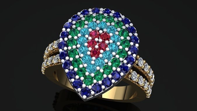 PEAIR RING 3D model 3D printable | CGTrader