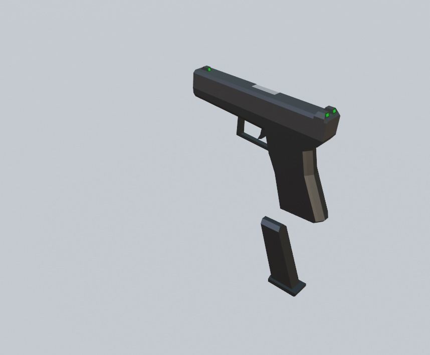 3D model Glock-17 Low poly VR / AR / low-poly | CGTrader