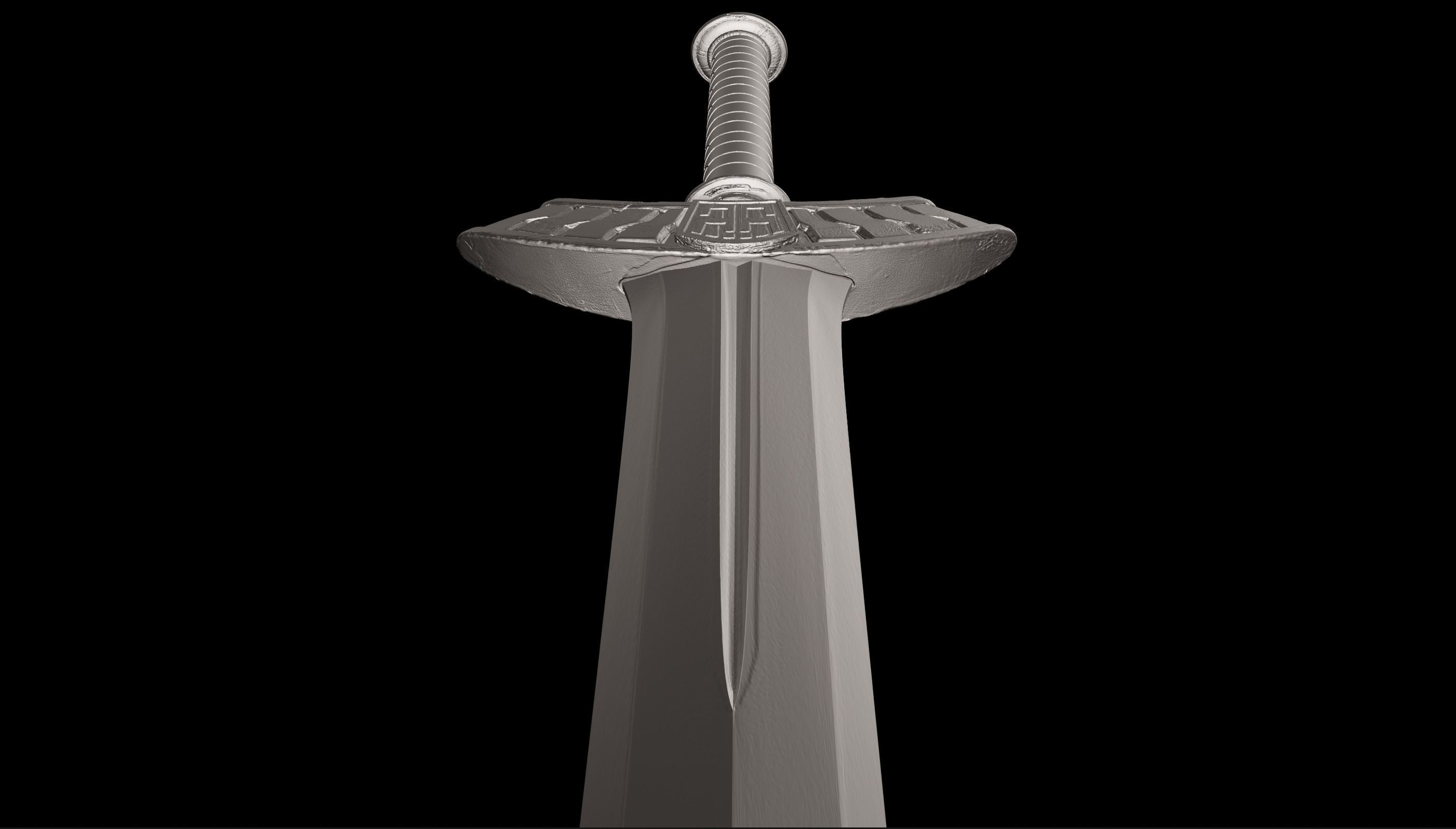 ZACK 2ed CLASS SHINRA SOLDIER SWORD 3D PRINT -FF7CC REUNION-STL 3D ...