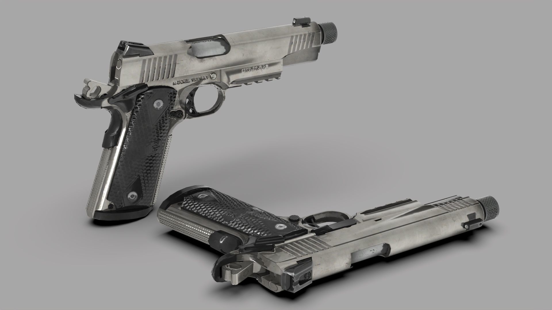 Tactical M1911 3D model | CGTrader
