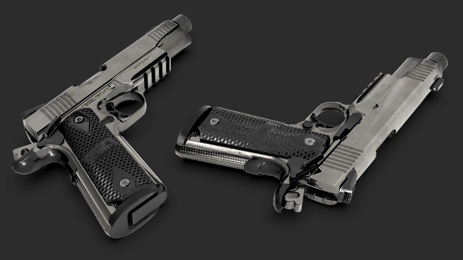 Tactical M1911 3D model | CGTrader