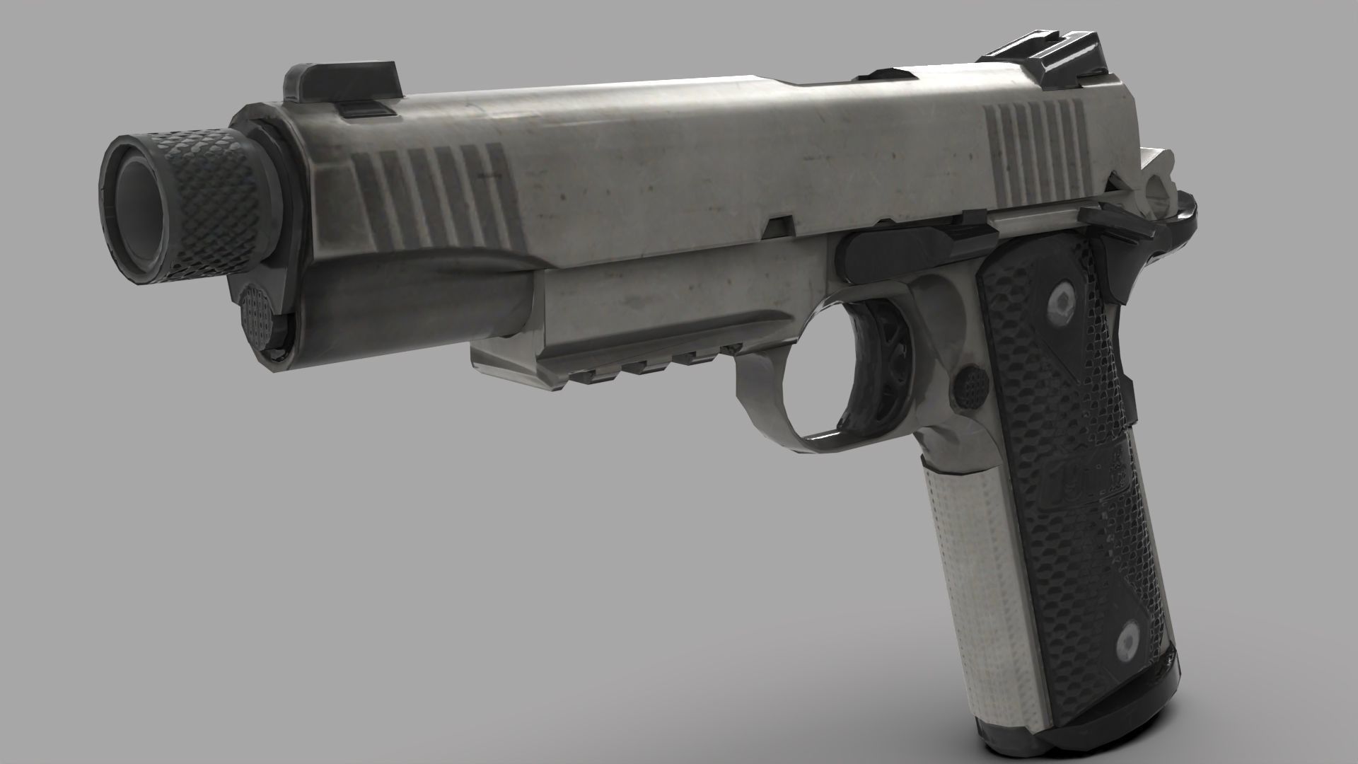 Tactical M1911 3D model | CGTrader