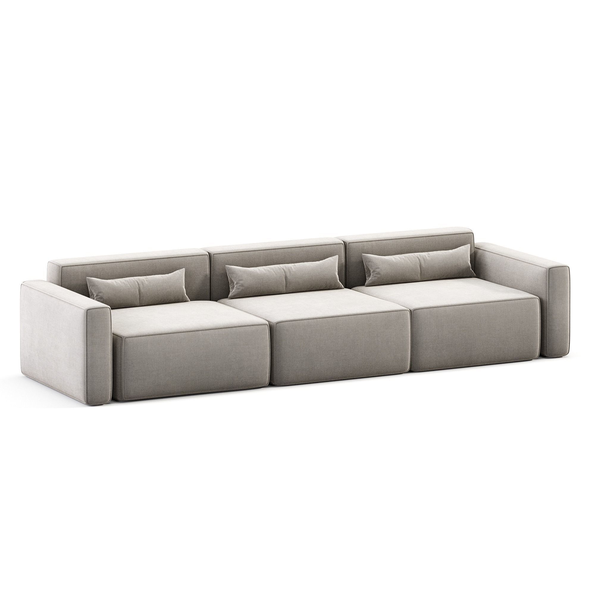 Mix Modular 3 Piece Sofa free 3D model | CGTrader