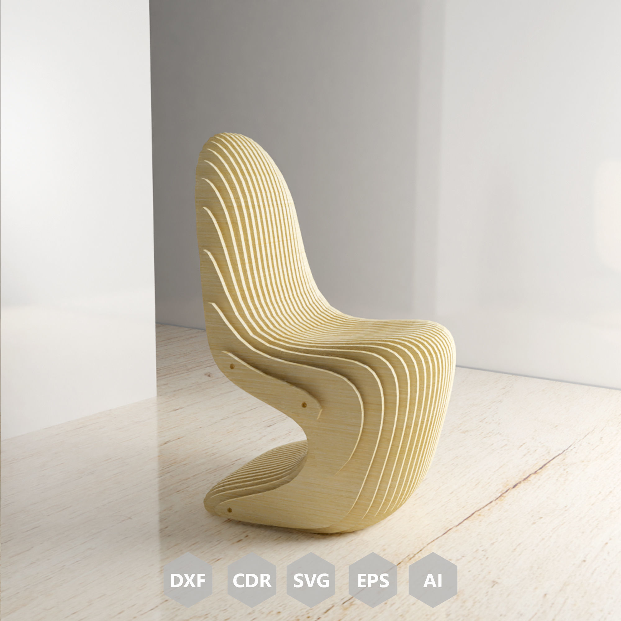 Parametric Chair1 Design digital download Dxf files 3D model | CGTrader