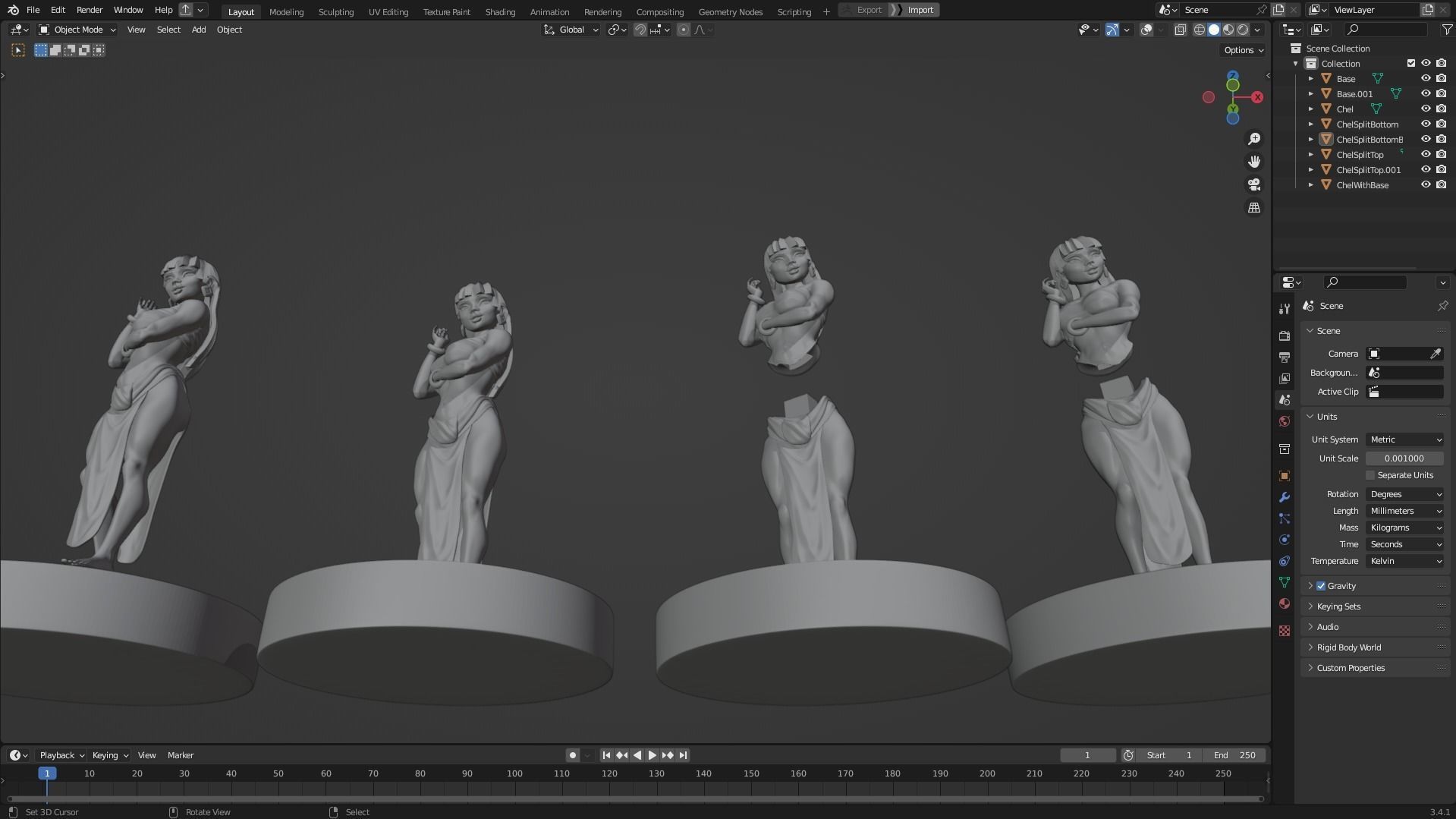 Road to El Dorado Chel Miniature 3D model 3D printable | CGTrader