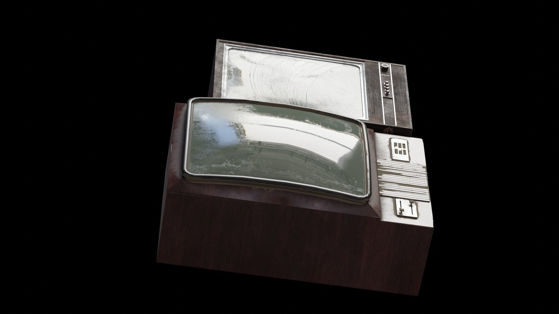 Old TV model free VR / AR / low-poly 3D model | CGTrader