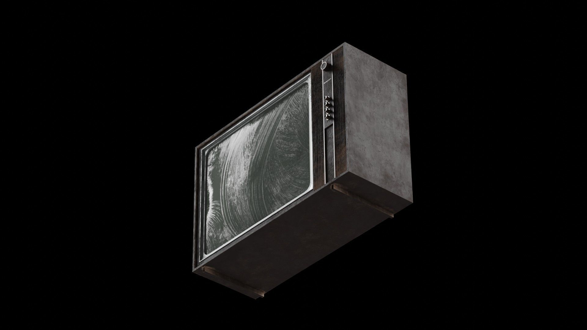 Old TV model free VR / AR / low-poly 3D model | CGTrader