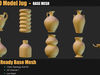 3D model 30 3D Jug Models In Maya For Game And Animation VR / AR / low ...