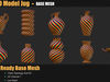 3D model 30 3D Jug Models In Maya For Game And Animation VR / AR / low ...