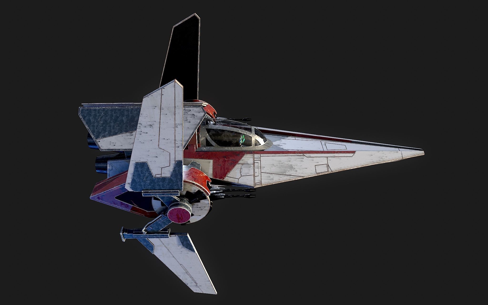 V - Wing Star Wars 3D model | CGTrader