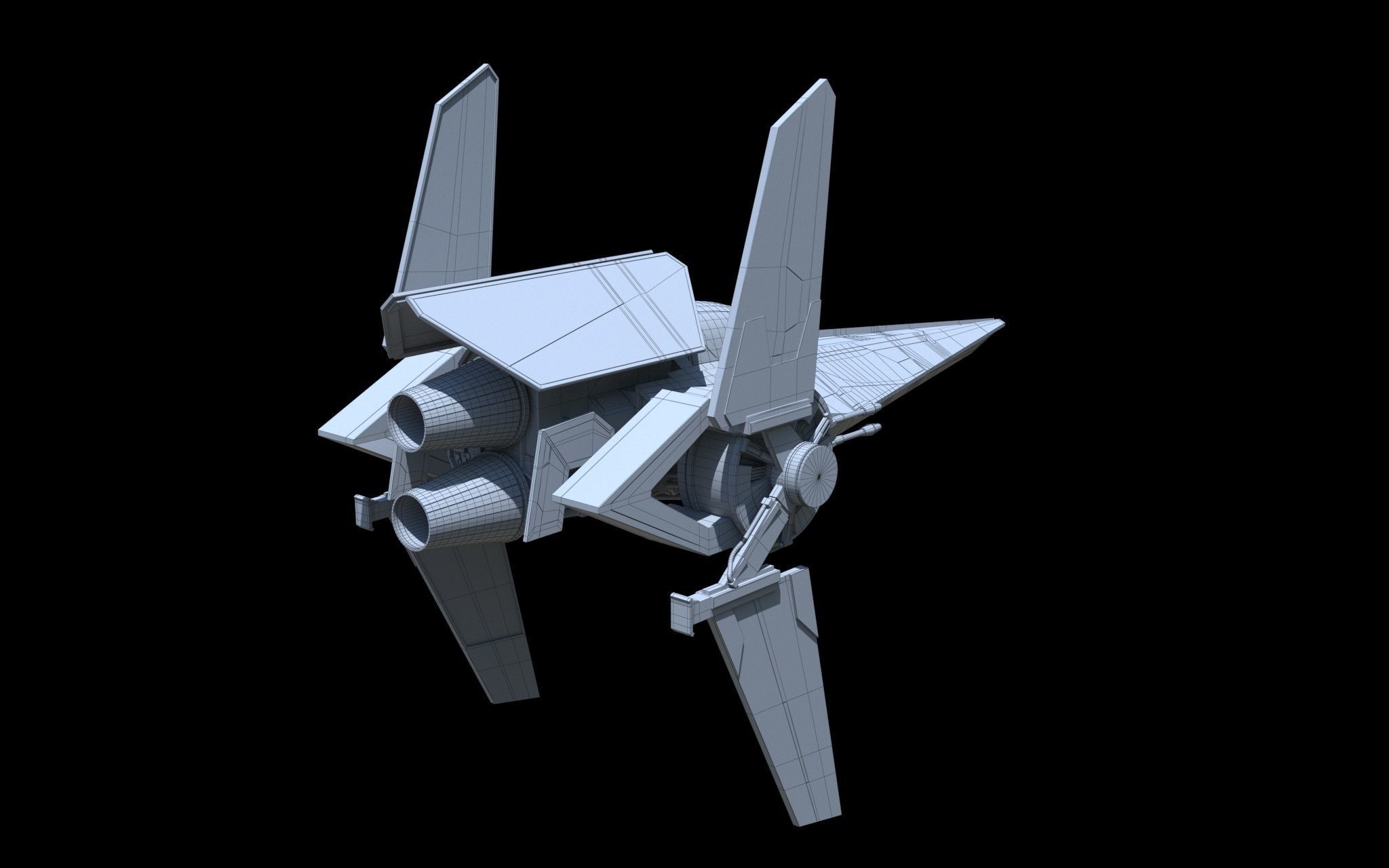 V - Wing Star Wars 3D model | CGTrader