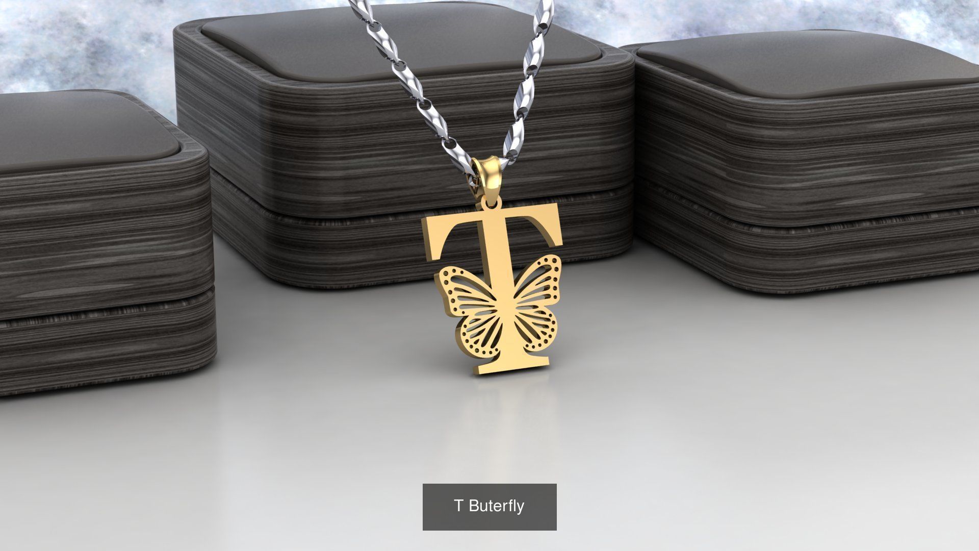 26 -Pendant 3dm ABC Butterfly 3D Model Collection 3D printable | CGTrader