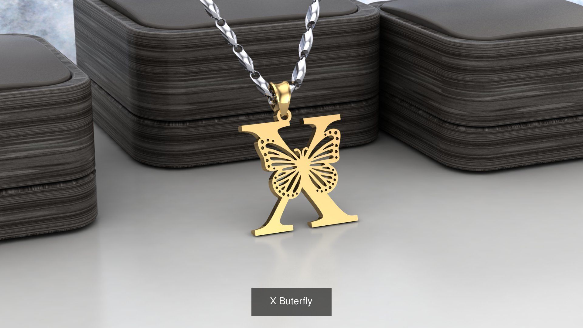 26 -Pendant 3dm ABC Butterfly 3D Model Collection 3D printable | CGTrader
