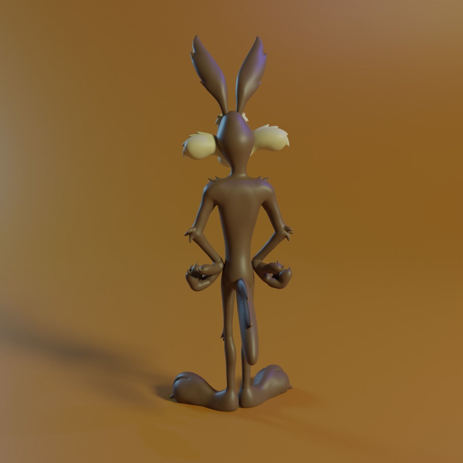 Wile E Coyote 3D model 3D printable | CGTrader
