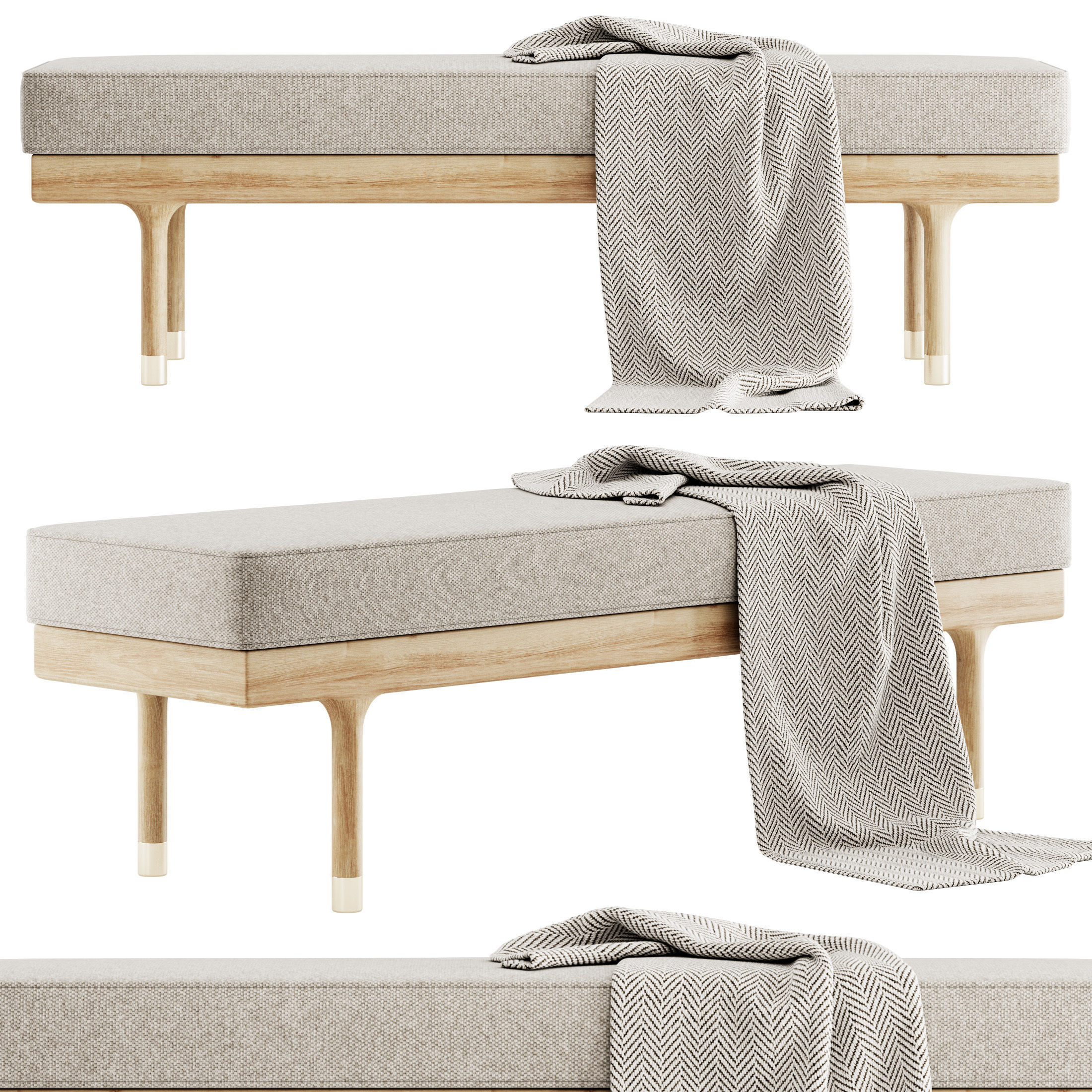 Simple Bench by Kalon Studios 3D model | CGTrader
