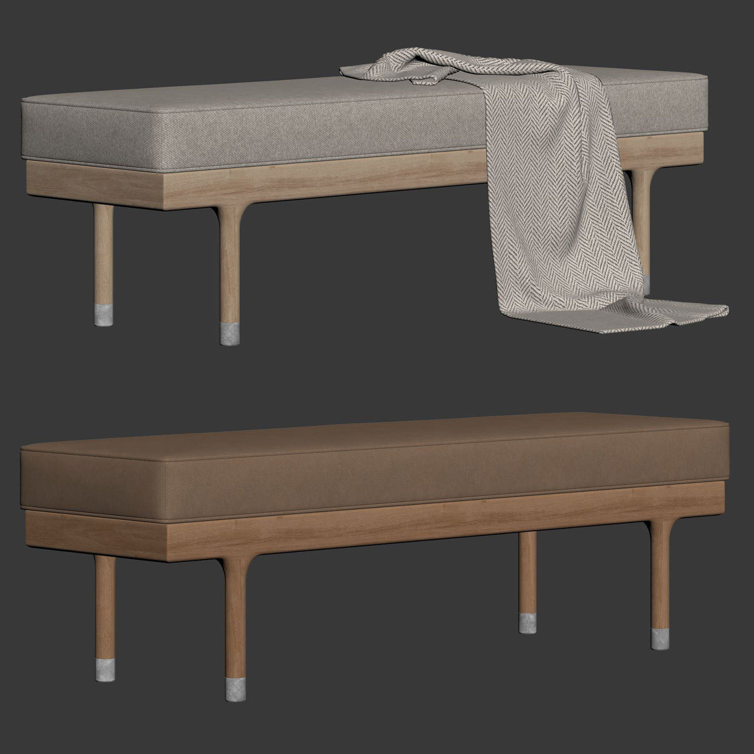 Simple Bench by Kalon Studios 3D model | CGTrader