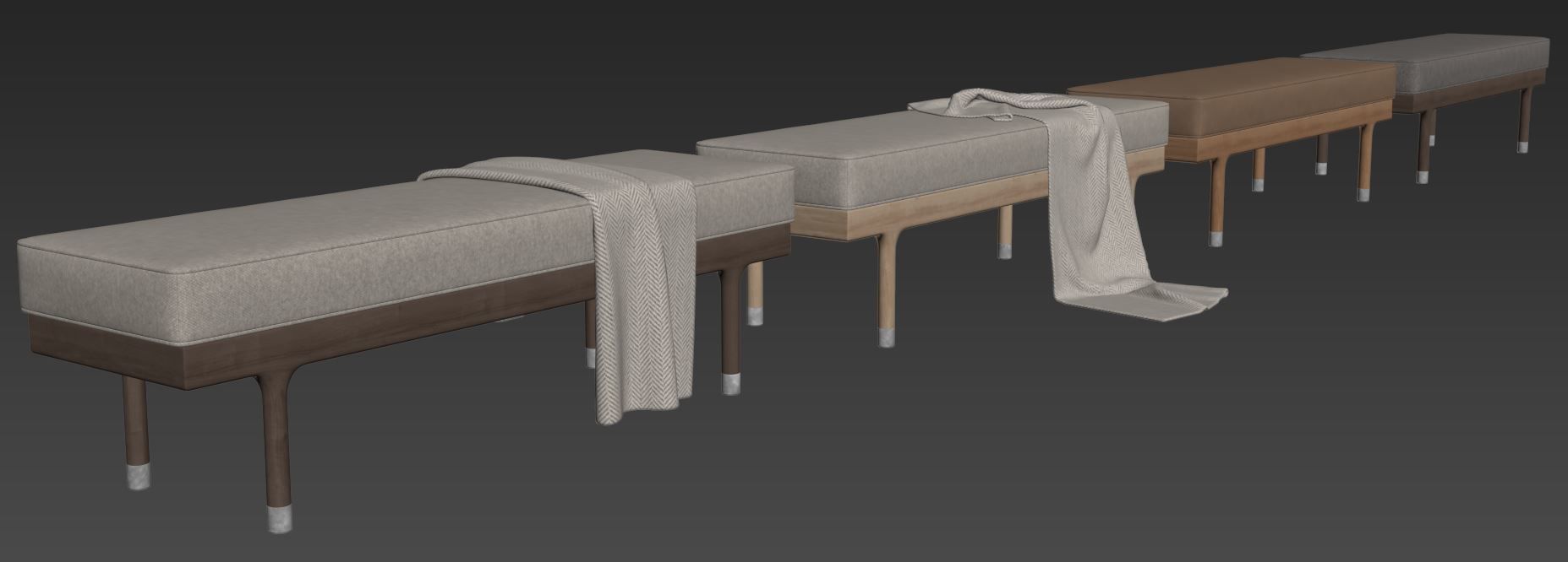 Simple Bench by Kalon Studios 3D model | CGTrader