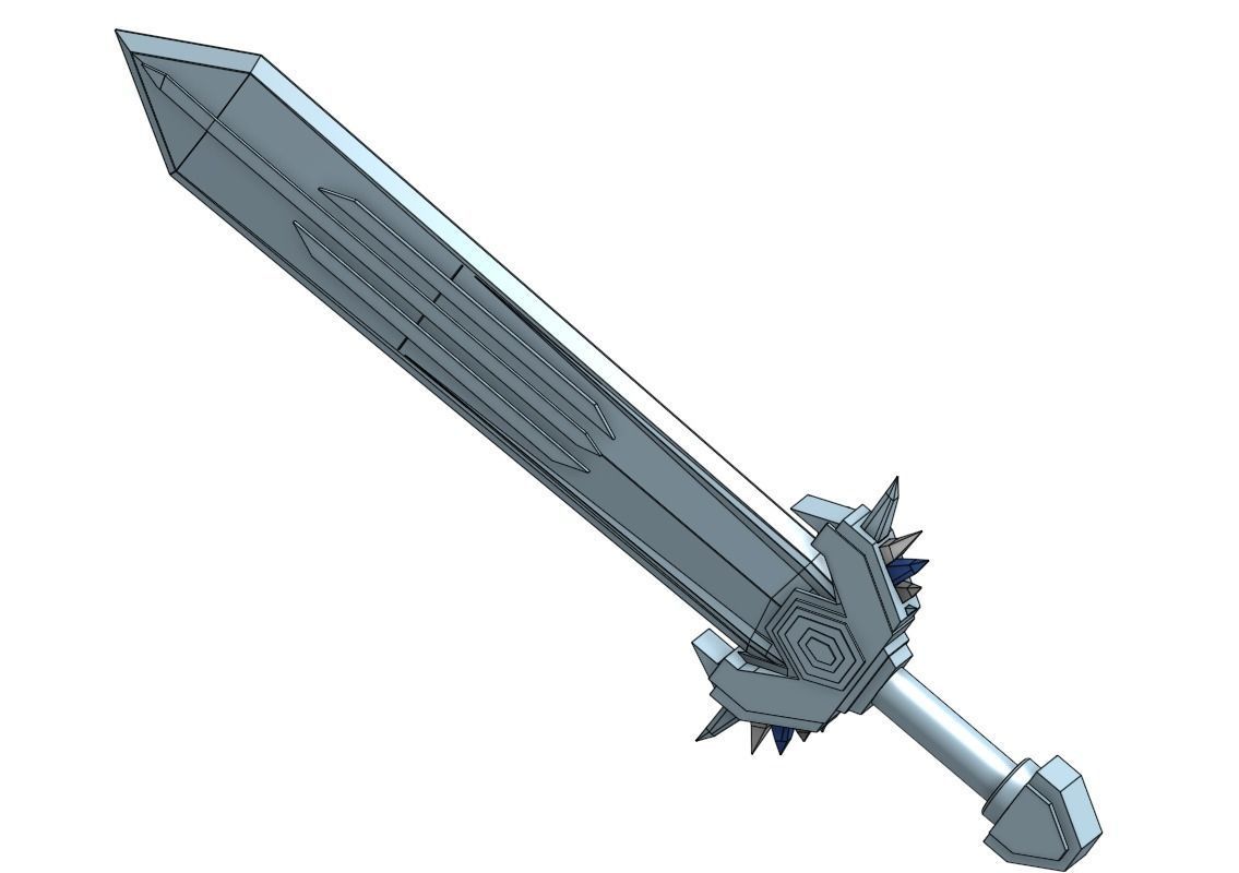 Roblox RB Battles Sword 3D model 3D printable | CGTrader