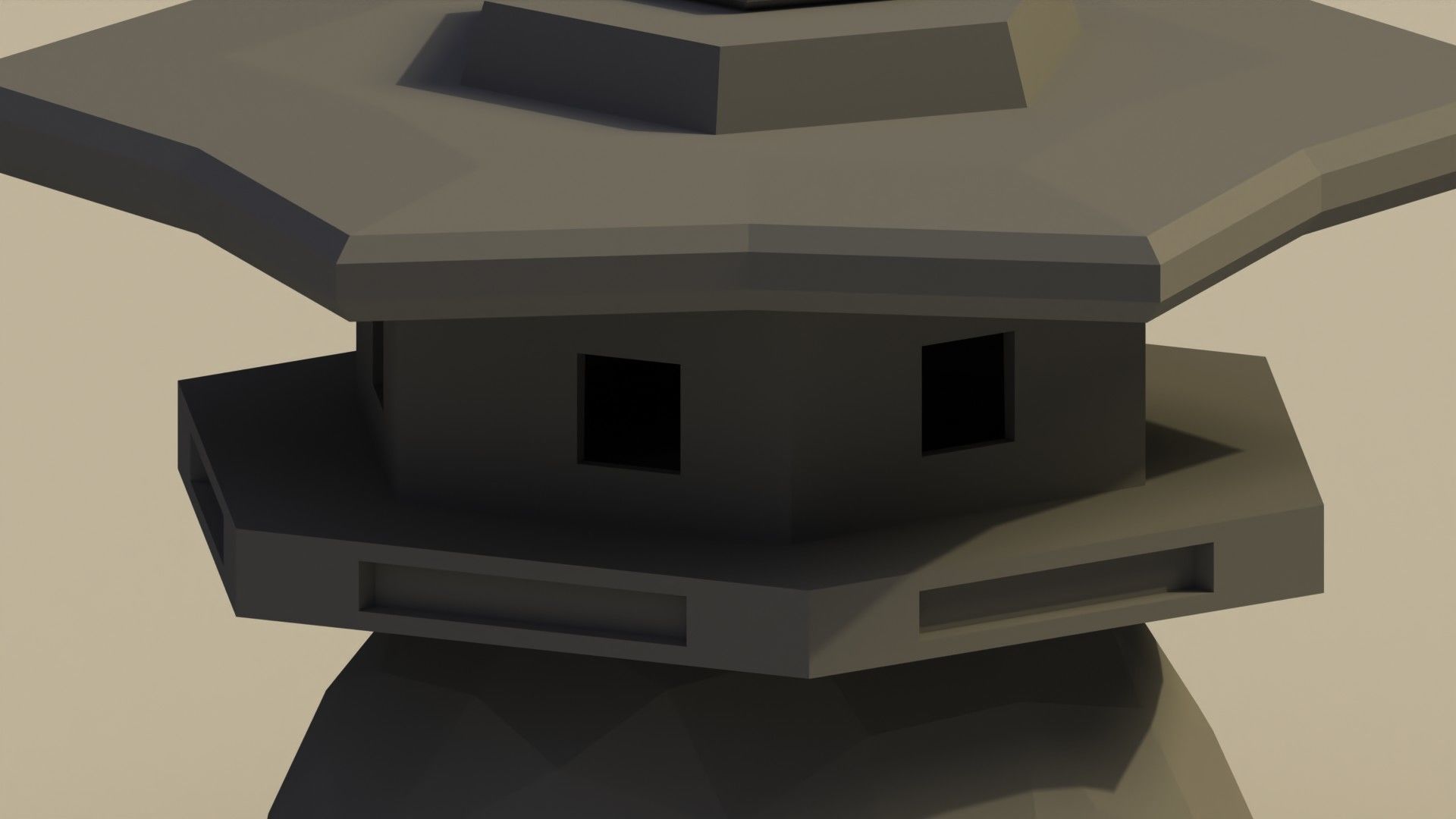 3D model Low Poly Japanese Toro VR / AR / low-poly | CGTrader