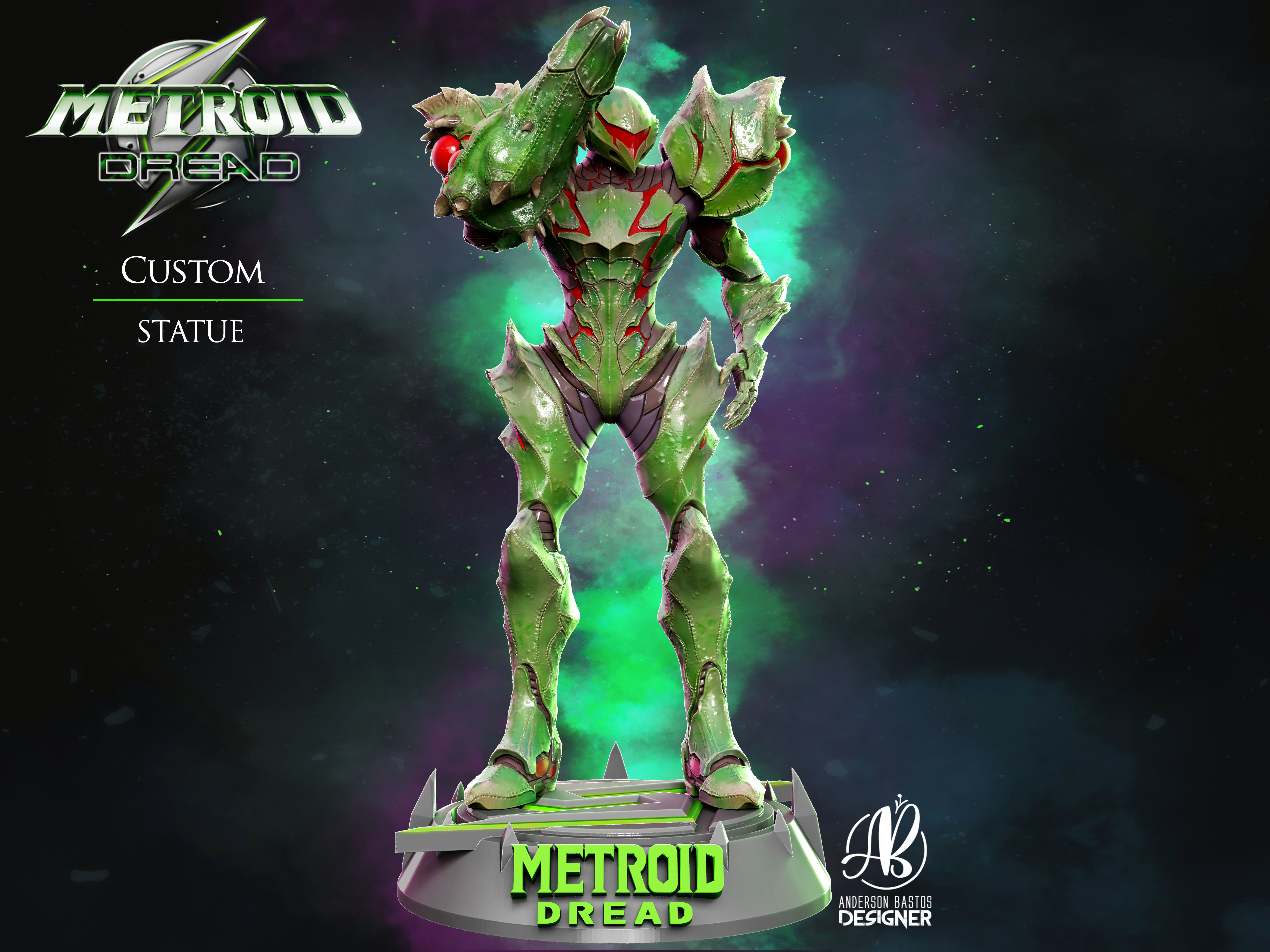 Metroid Suit Samus from Metroid Dread 3D model 3D printable | CGTrader