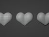 3D model Hearts Set 2 - Animated Particle System Included VR / AR / low ...