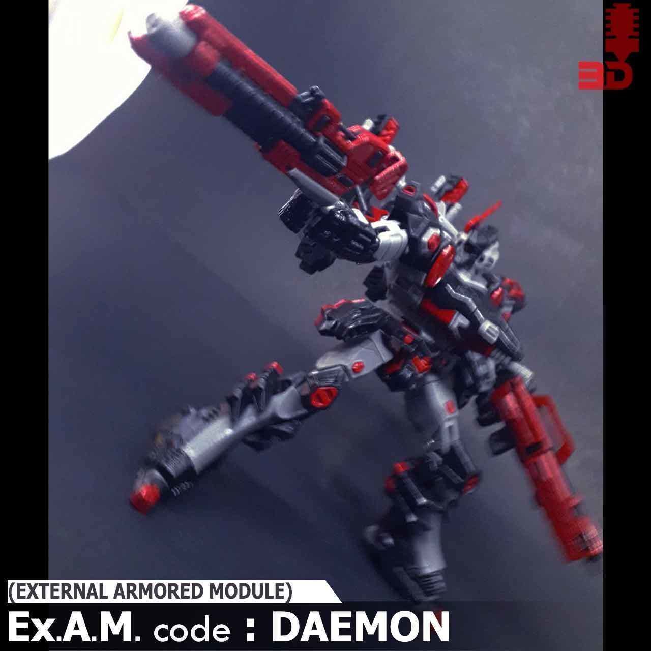 3DPrint Armored Core Action Figure - ExAM Code DAEMON 3D model 3D ...