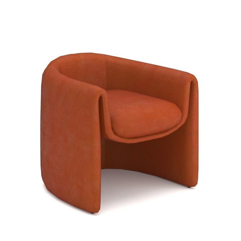 Biomorphic Freeform Barrel Chairs 3D model | CGTrader