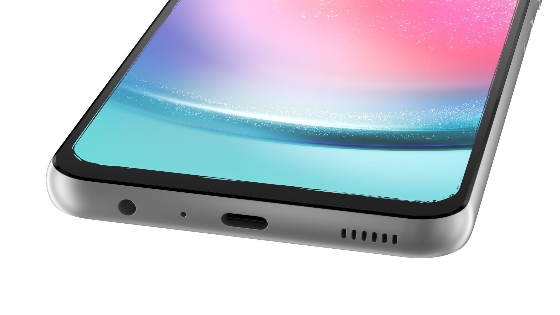 Samsung Galaxy A24 Silver 3D model | CGTrader