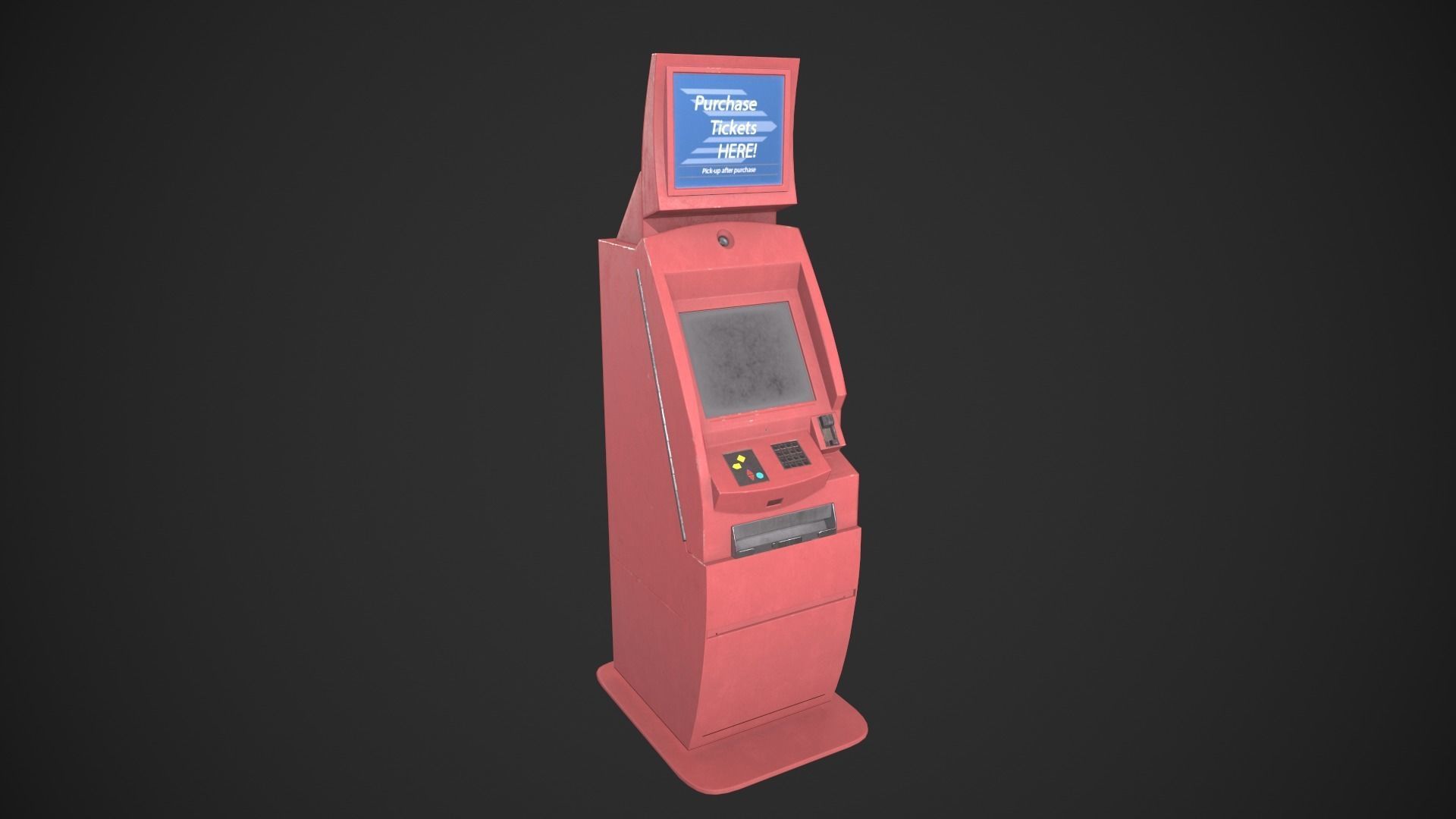 3D model Ticket Machine Terminal VR / AR / low-poly | CGTrader