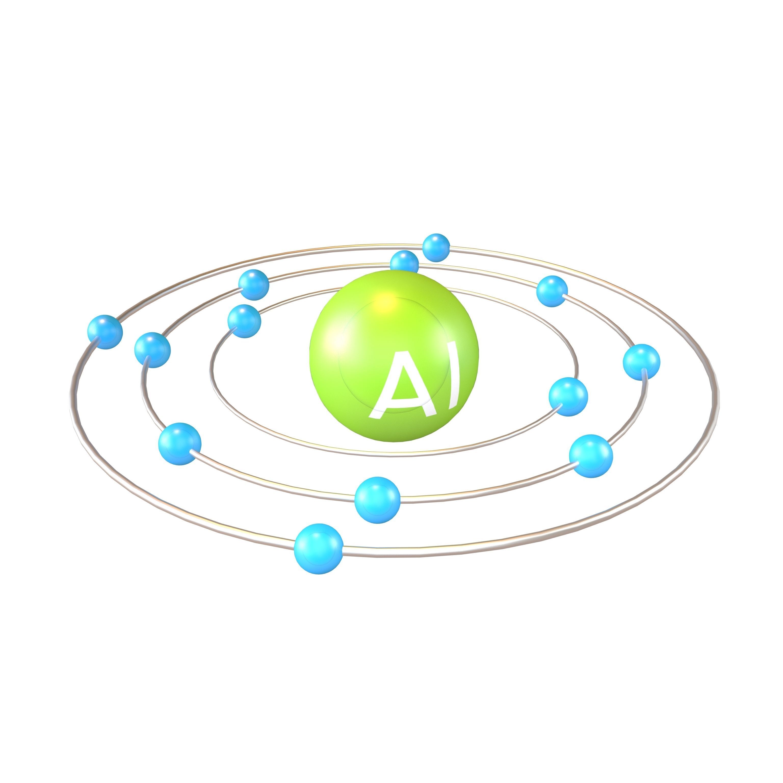 3D model Aluminium Chemical Element v3 002 VR / AR / low-poly | CGTrader