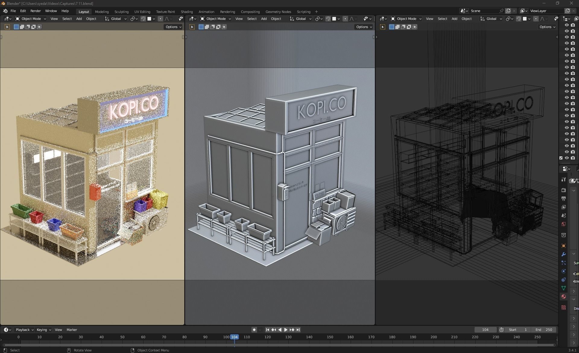 MINI SHOP free VR / AR / low-poly 3D model | CGTrader