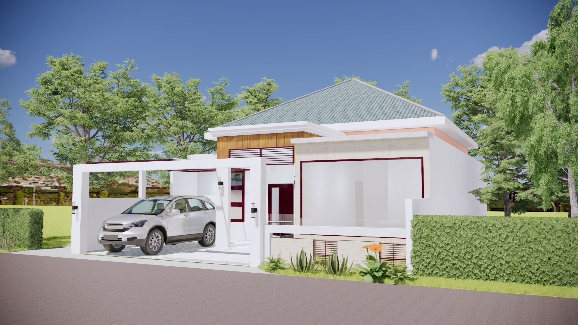 1 Floor Modern House Design Full Interior 3D model | CGTrader