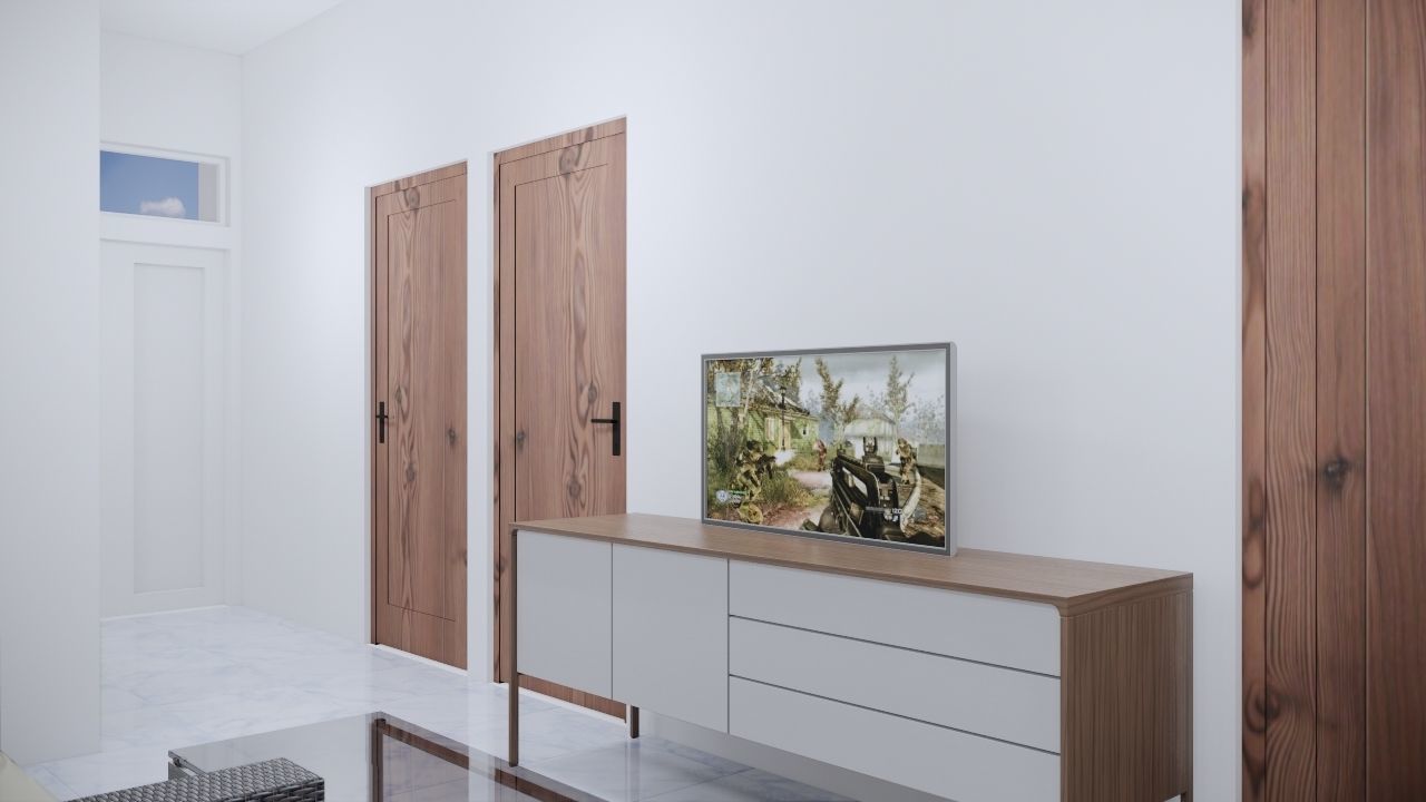 1 Floor Modern House Design Full Interior 3D model | CGTrader