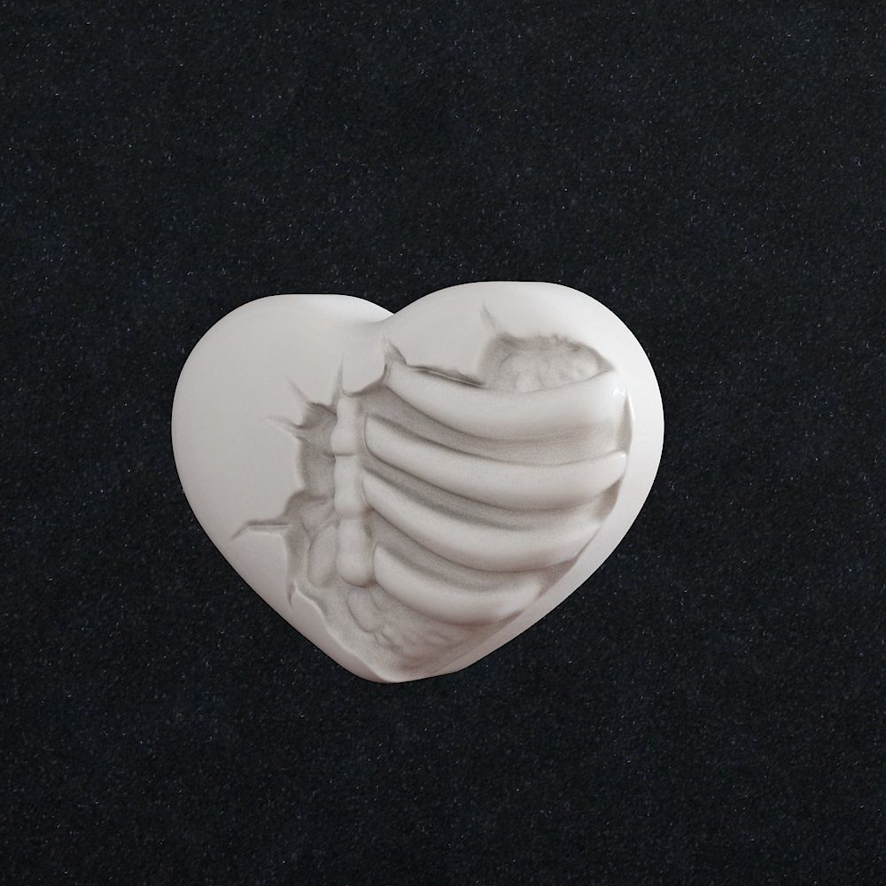Heart Skeleton Pendant 3D model 3D printable | CGTrader